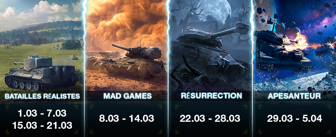 Modes amusants en mars | World of Tanks Blitz